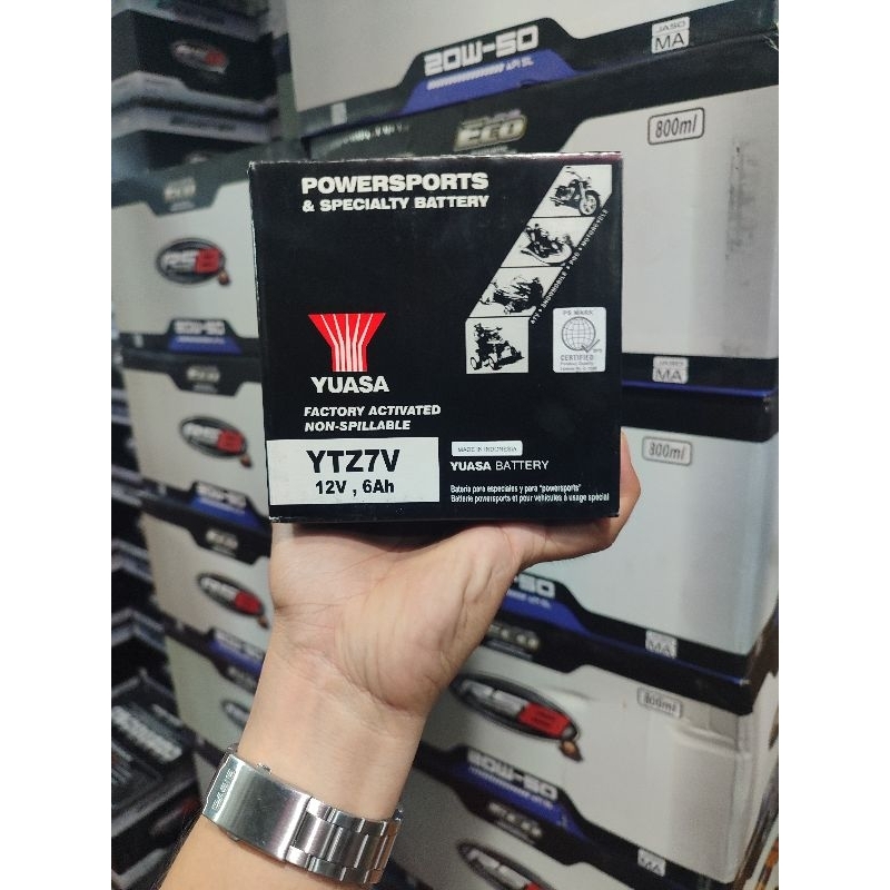 Yuasa Battery YTZ7V 12V, 6Ah (Aerox/Nmax v1) 100% Original | Shopee ...