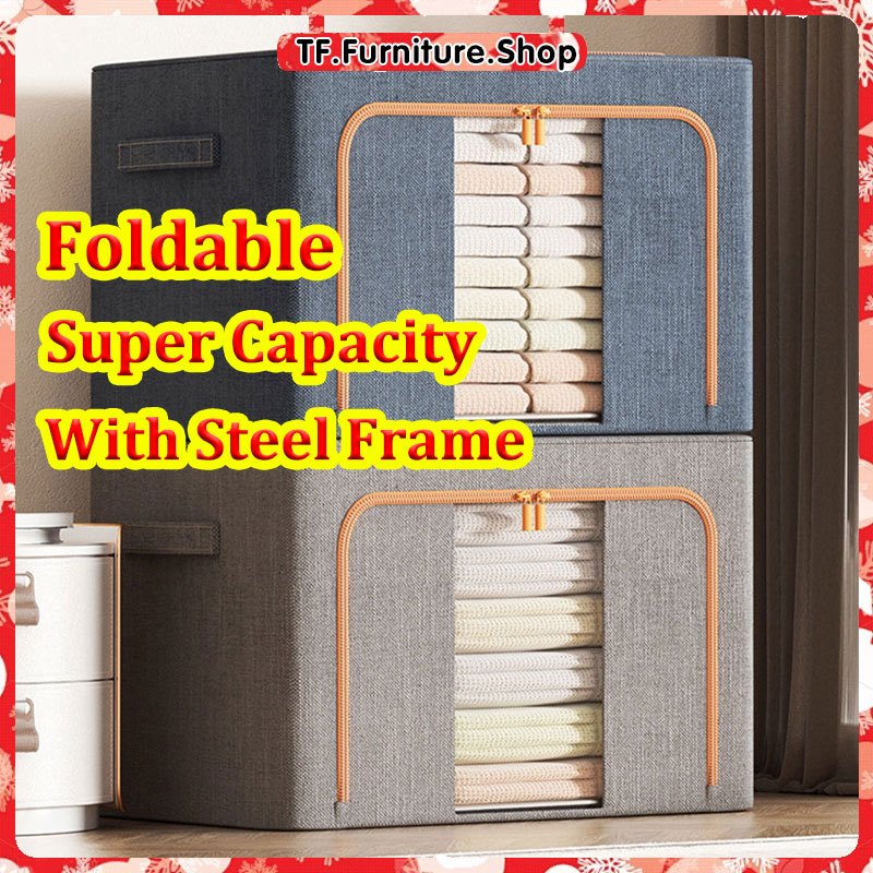 Quilt Clothes Organizer Storage Bag Waterproof Foldable Storage Box ...