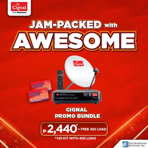 CIGNAL Prepaid HD Digital TV Box Receiver kit with FREE 2nd month load ...