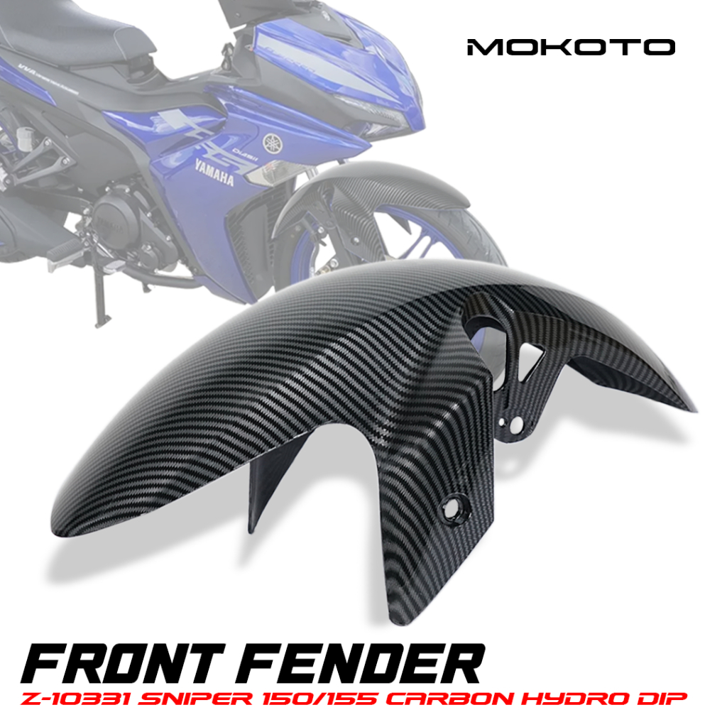 MOKOTO YAMAHA SNIPER 150 / SNIPER 155 FRONT FENDER CARBON FOR YAMAHA ...