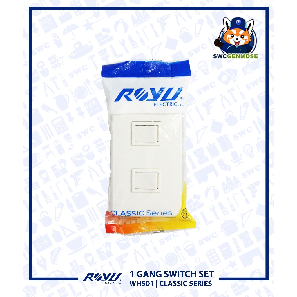 Original ROYU Switch Set | Classic Series | WH 10A 250V~ | Shopee ...