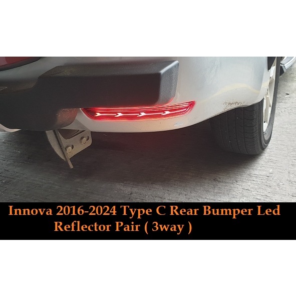 Toyota Innova 2016 to 2024 Type A, Type B, Type C Rear Bumper Led ...