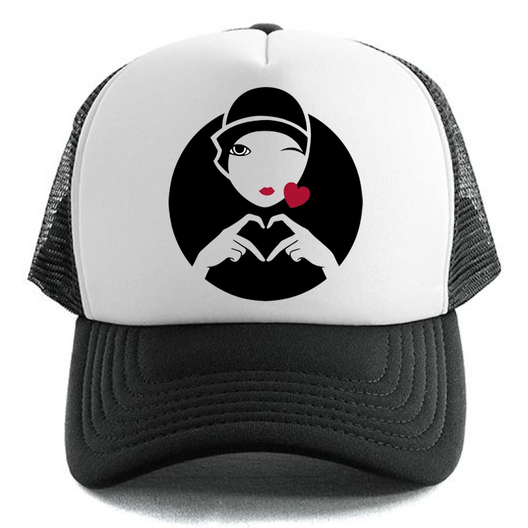 Victoria Court Oppa Heart Emoji Trucker Mesh Cap Net Hat Fashion ...