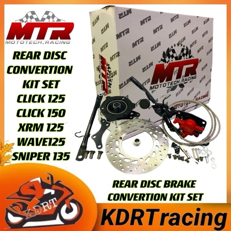 REAR DISC BRAKE CONVERTION KIT SET FOR CLICK 125 CLICK 150 XRM 125 ...