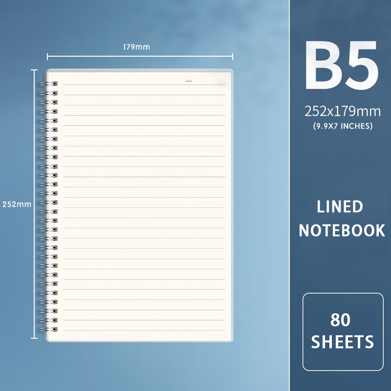 A5/B5/A6 80 Sheets Notebook Muji Spiral Journal Writing Notebooks For School Students | Shopee ...