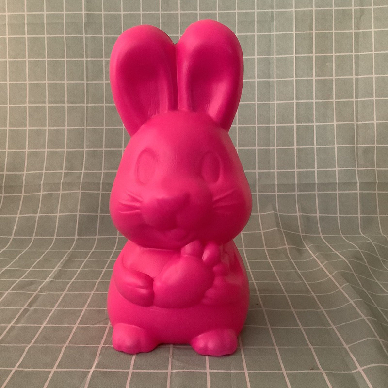 Coin Bank Pink Bunny Rabbit Alkansya Ipon Challenge Jumbo 14 inches ...