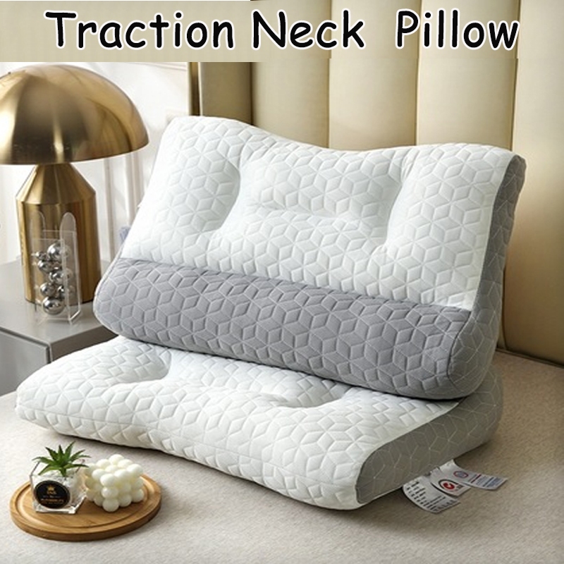 Deep Sleep Latex Reverse Traction Neck Protection Pillow Traction ...