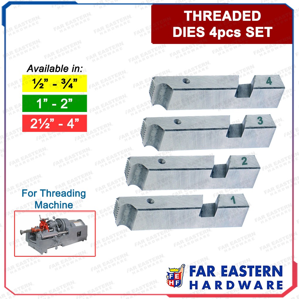 Threader Pipe Blade Teeth 4pcs Set 1" - 2" | 1/2" - 3/4" 4" for ...