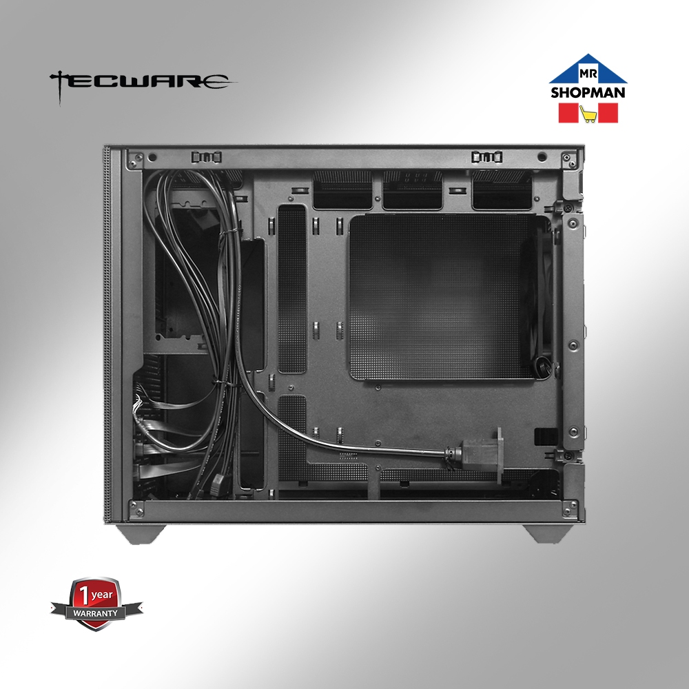 Tecware Fusion 2 Hybrid SFF BLACK / WHITE MATX / ITX / w/ Tempered ...