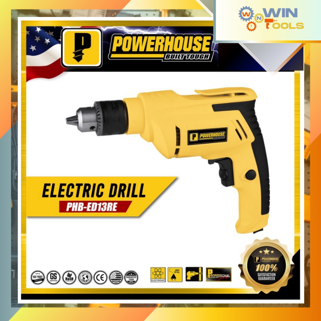POWERHOUSE ELECTRIC DRILL W/ VARIABLE SPEED 700W - 13mm (PHB-ED13RE ...