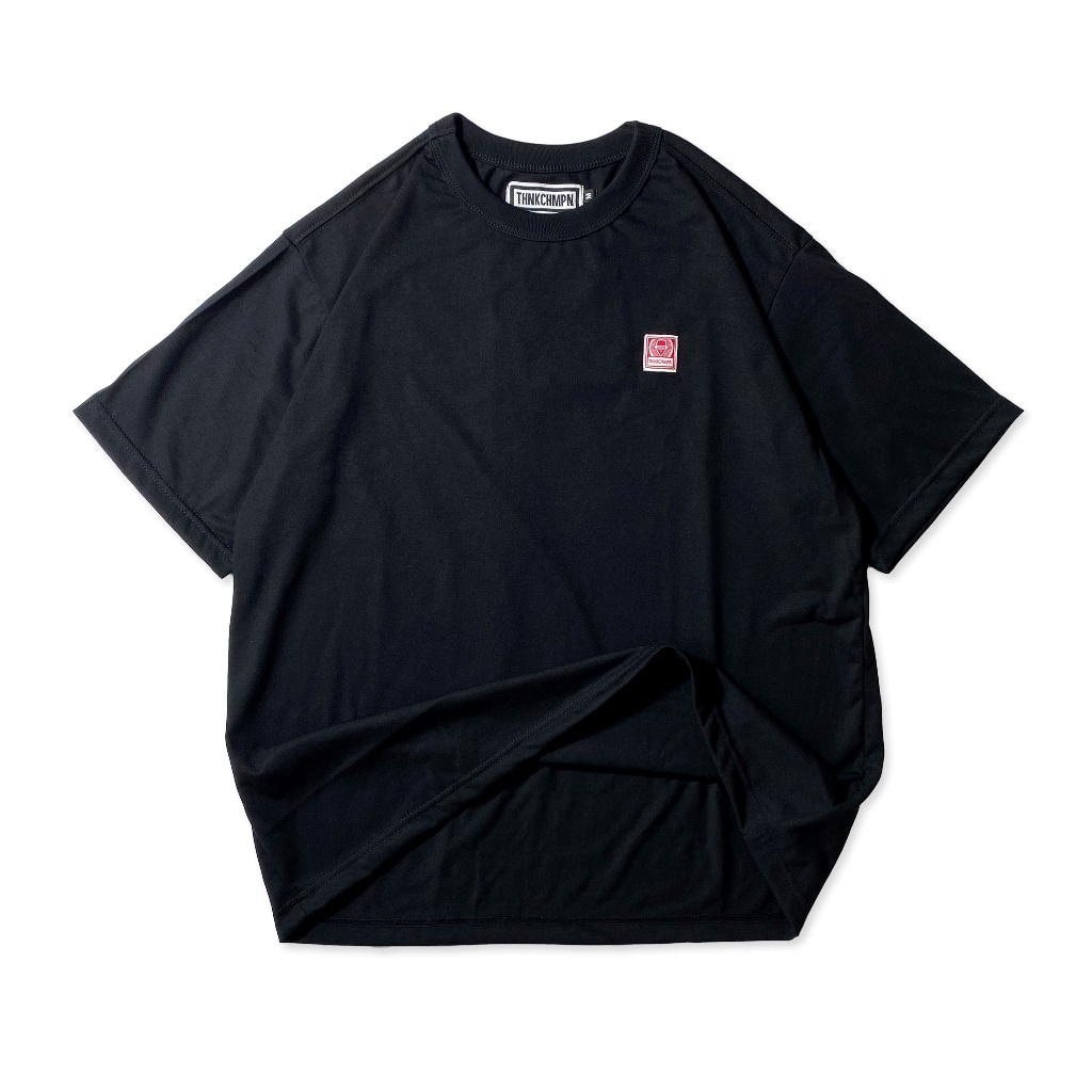 ICONIC PATCH | BOXY TEE IN BASALT BLACK | Shopee Philippines