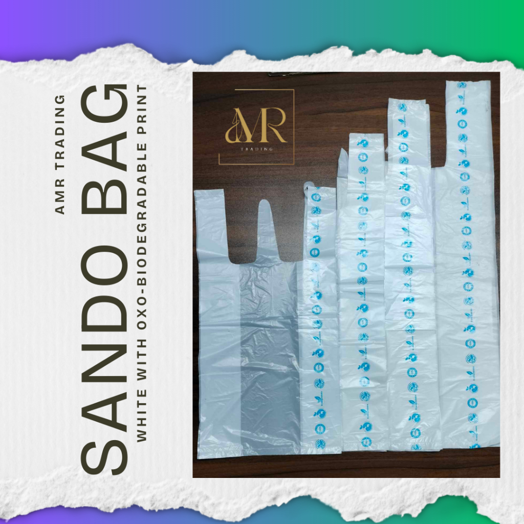 Sando Bag White with Oxo-Biodegradable Print (100pcs/pack) | Shopee ...