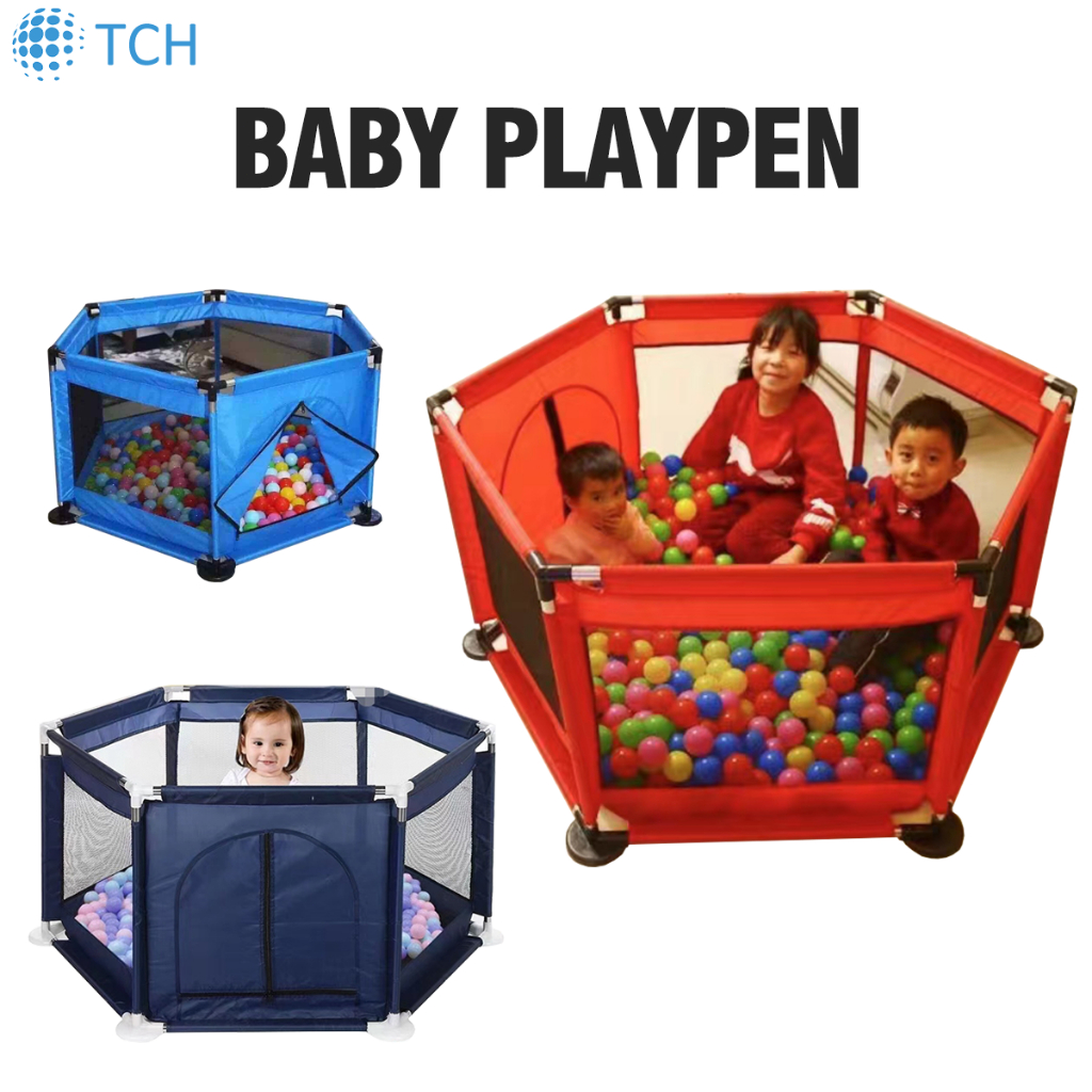 Baby playpen, toddler crawl pad guardrail three colors large size ...