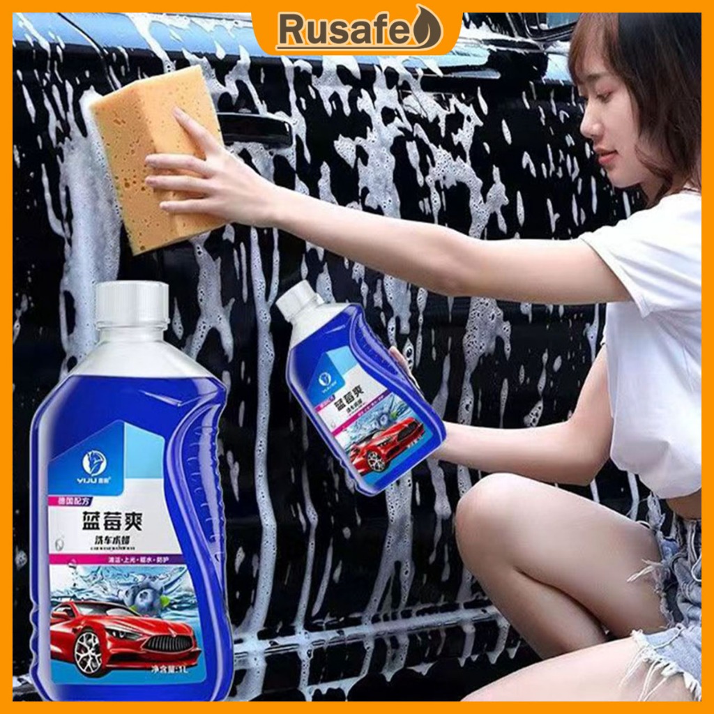 Car washing Water Decontamination Coating Blueberry Polishing Wax 1L ...