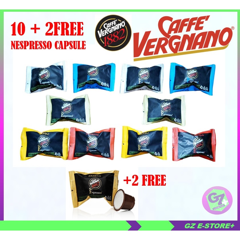 Caffe Vergnano 1882 Nespresso Capsule 10+2 | Shopee Philippines