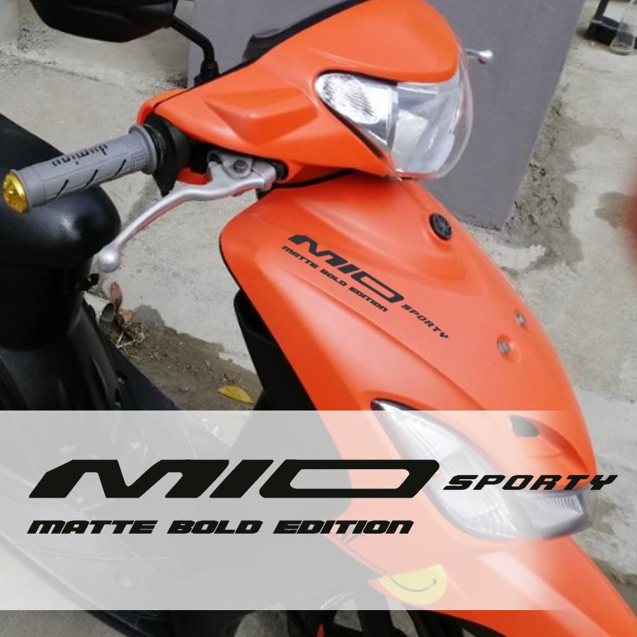 Mio Sporty Matte Black Edition Sticker Decals Cut Out | Shopee Philippines