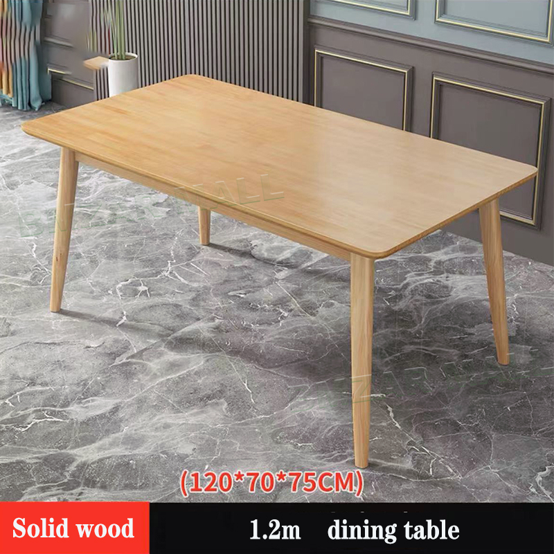 140/120/100CM Dining table desktop table Rectangular dining table solid ...
