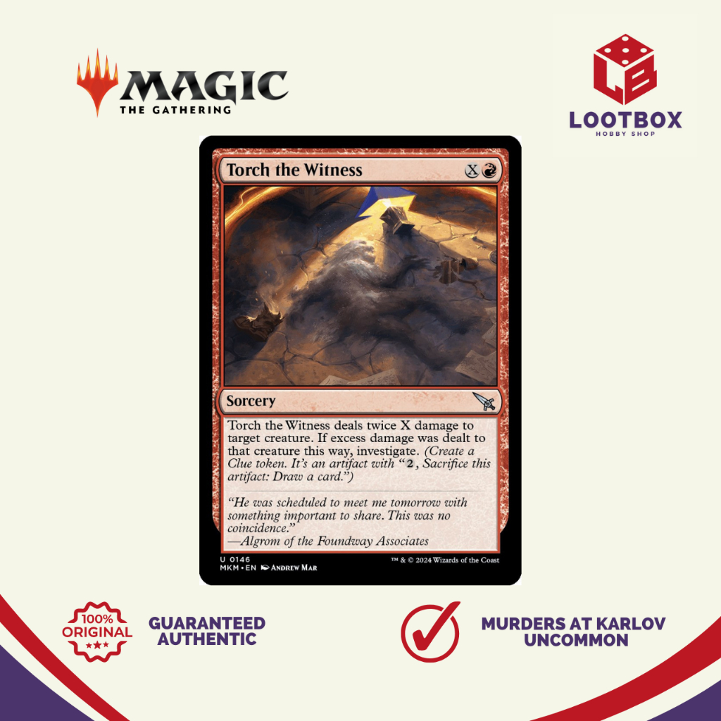 Magic the Gathering: Torch the Witness (Uncommon) - Murders at Karlov ...