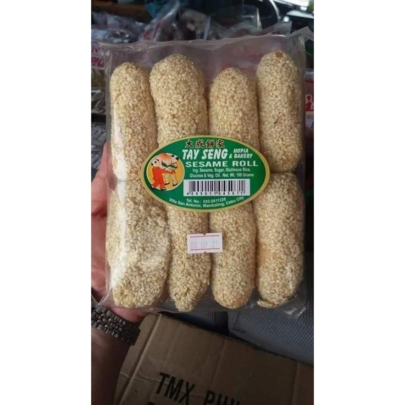Tay Seng new packing( Sesame Roll-100g)(Peanut Roll-100g) | Shopee ...