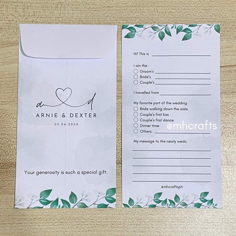 Personalized Money Envelope for any occasion | Shopee Philippines