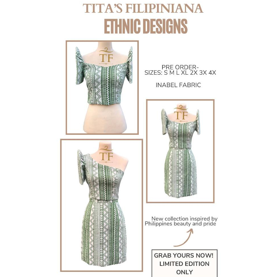 Ethnic Design Coordinates Modern Filipiniana | Shopee Philippines