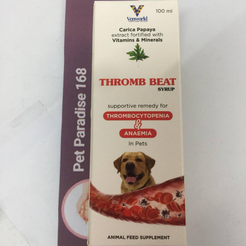Thromb Beat Syrup For Dogs And Cats 100ml by Venky's Pet (India ...