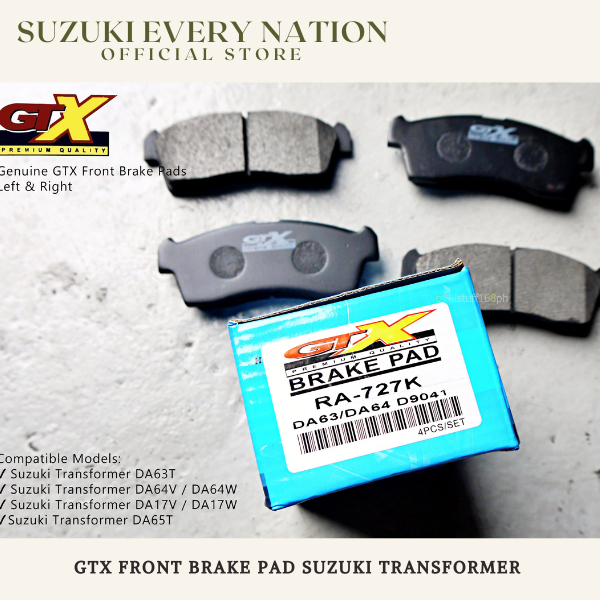 Genuine GTX Front Brake Pad Suzuki Every DA63T DA64V DA64W DA17V DA17W DA65 DA65T Disc Pad Brake ...