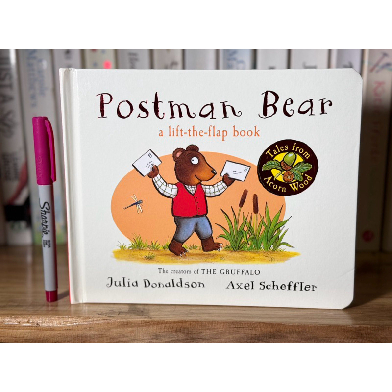 Postman Bear Lift the Flap Board Book nu Julia Donaldson and Axel ...