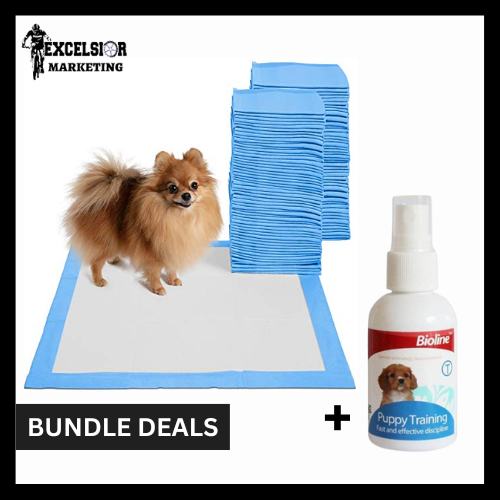 EXCELSIOR Pet Dog Pee Poop Training Dog Pad with Bioline Pet Training ...