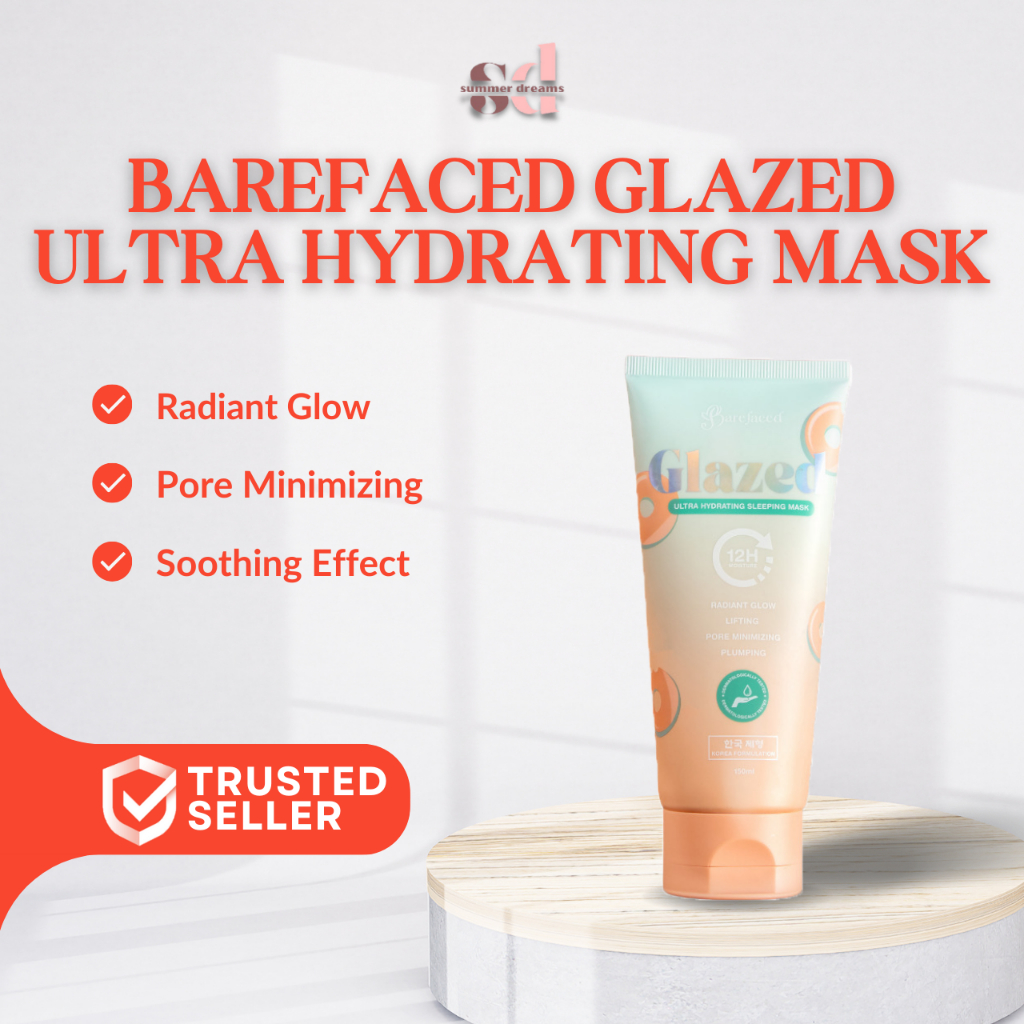 BAREFACED Glazed Ultra Hydrating Sleeping Mask 250g | Shopee Philippines