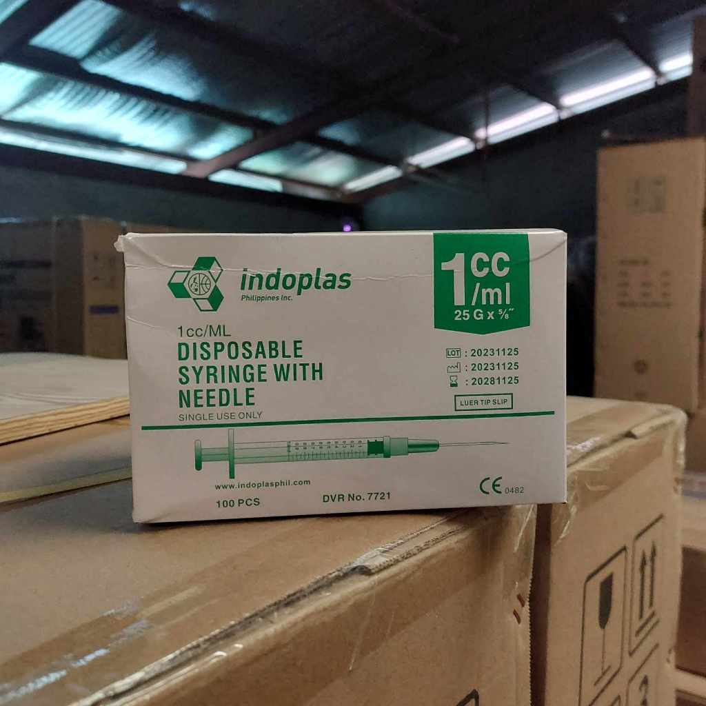 Indoplas Disposable Syringe Sterile Sold per Box100pieces(1ml 1cc 3cc ...