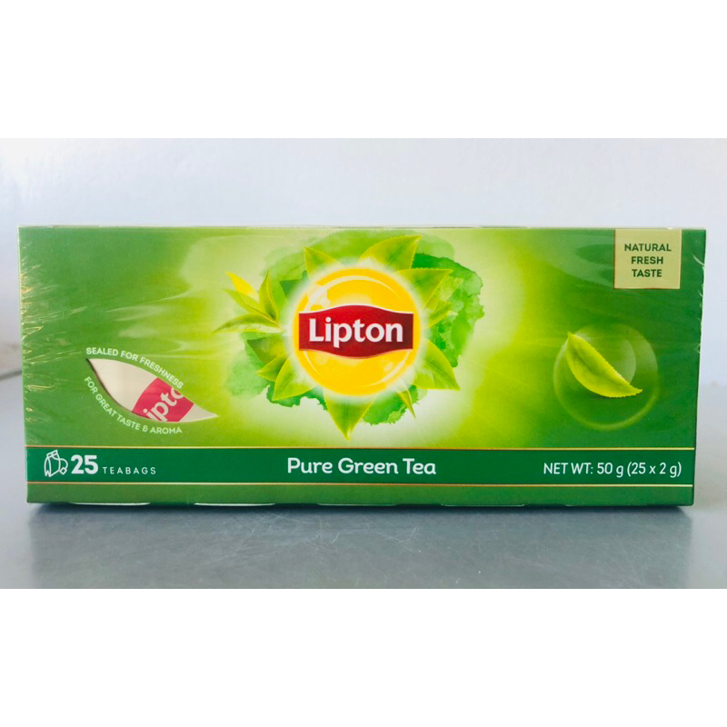 Lipton Pure Green Tea 50g(25 X 2g) | Shopee Philippines
