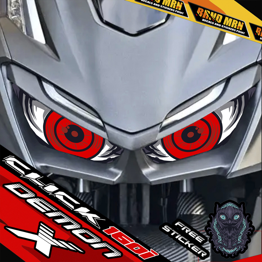 HONDA CLICK 160 HEADLIGHT EYE DECAL CLEAR STICKER TINT PROTECTOR ...