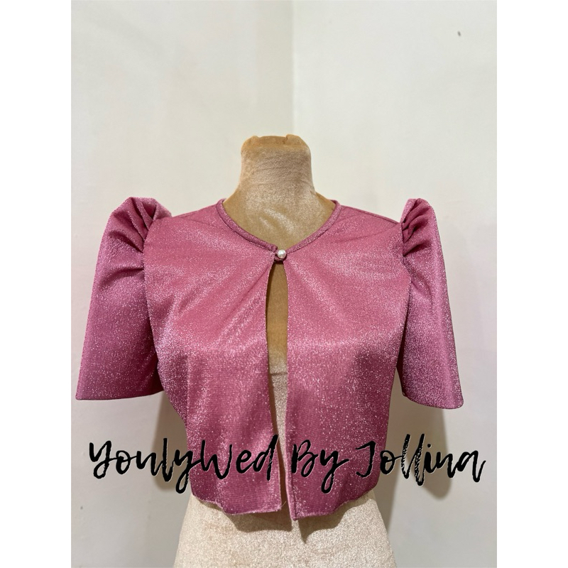 Modern Filipiniana Bolero (Candy Crush Fabric) | Shopee Philippines