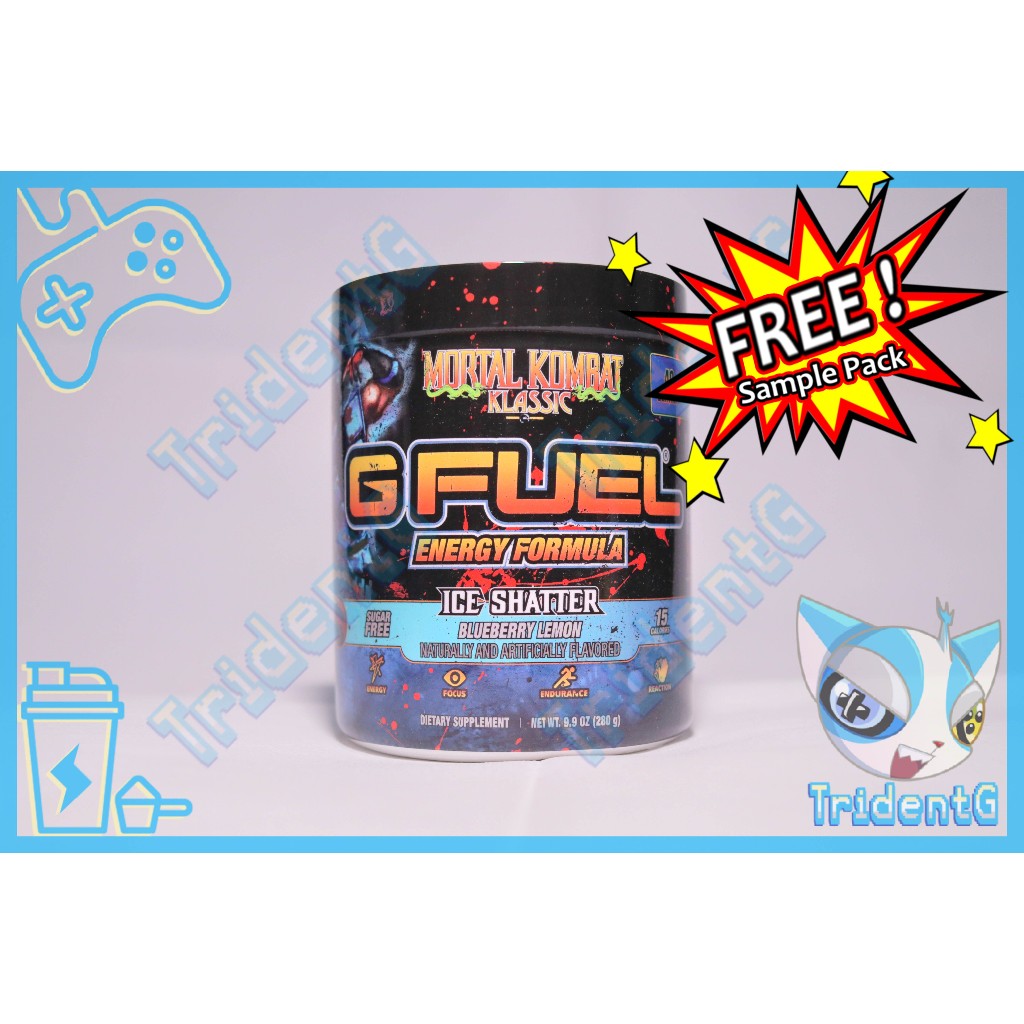 G Fuel ICE SHATTER (Blueberry Lemon) inspired by MK11 40 servings (280g ...