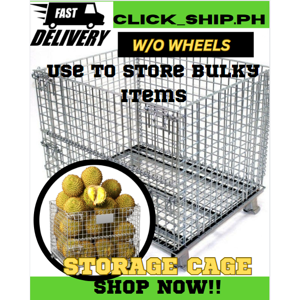 Foldable Storage Cage Heavy Duty Wire Mesh Container/storage cage for ...