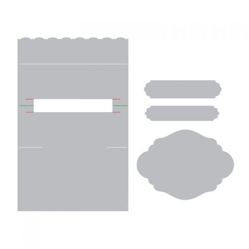 Sizzix Jen Long Die - Card Ornate Label Fold -A-long #660375 | Shopee Philippines