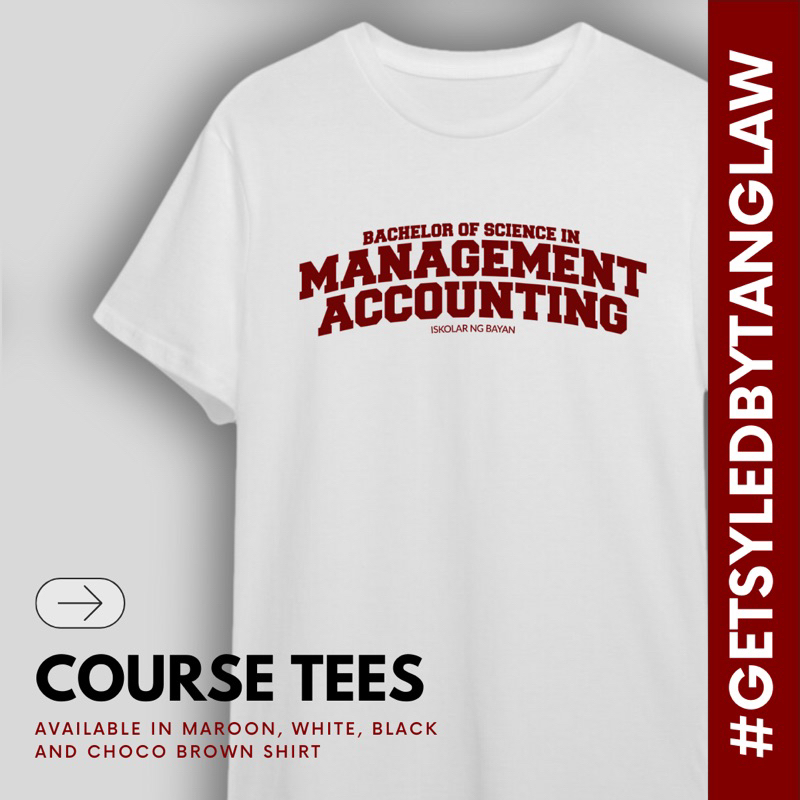 BSMA / BS Management Accounting - Tanglaw Course Tees | Shopee Philippines