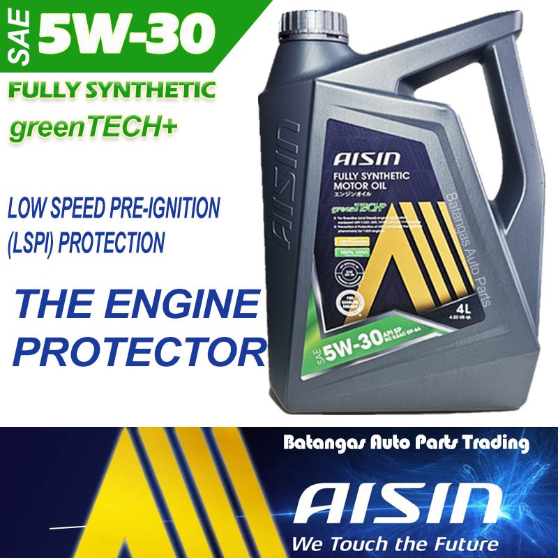 AISIN 5W-30 FULLY SYNTHETIC MOTOR OIL THE ENGINE PROTECTOR (GASOLINE ...