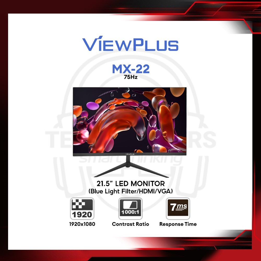 ViewPlus MX-22 Led Monitor (21.5'' FHD, 75hz, Blue Light Filter, VGA/HDMI) | Shopee Philippines