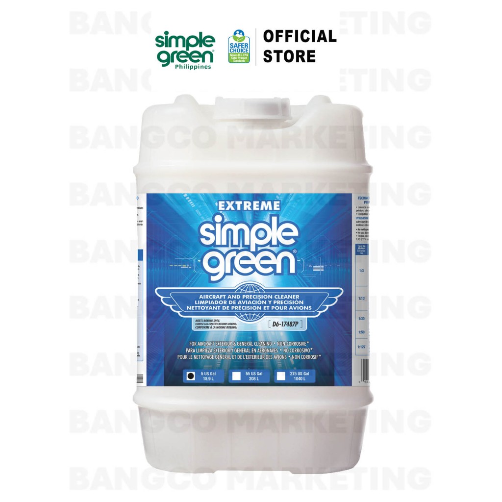 Simple Green® Extreme Aircraft & Precision Cleaner (18.9L) | Shopee ...