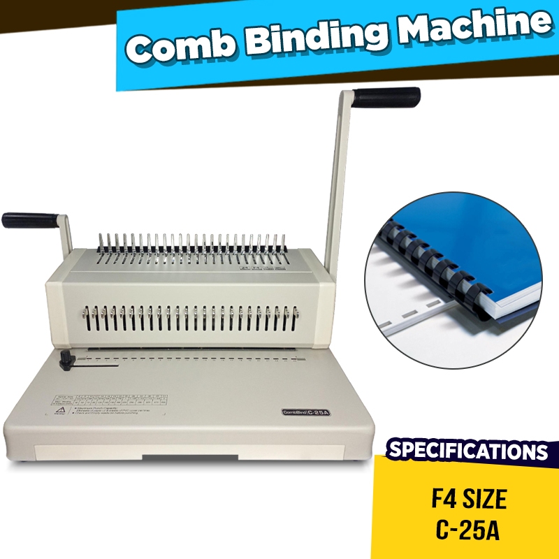 Comb Binding Machine F4 Long | Legal Size | Shopee Philippines