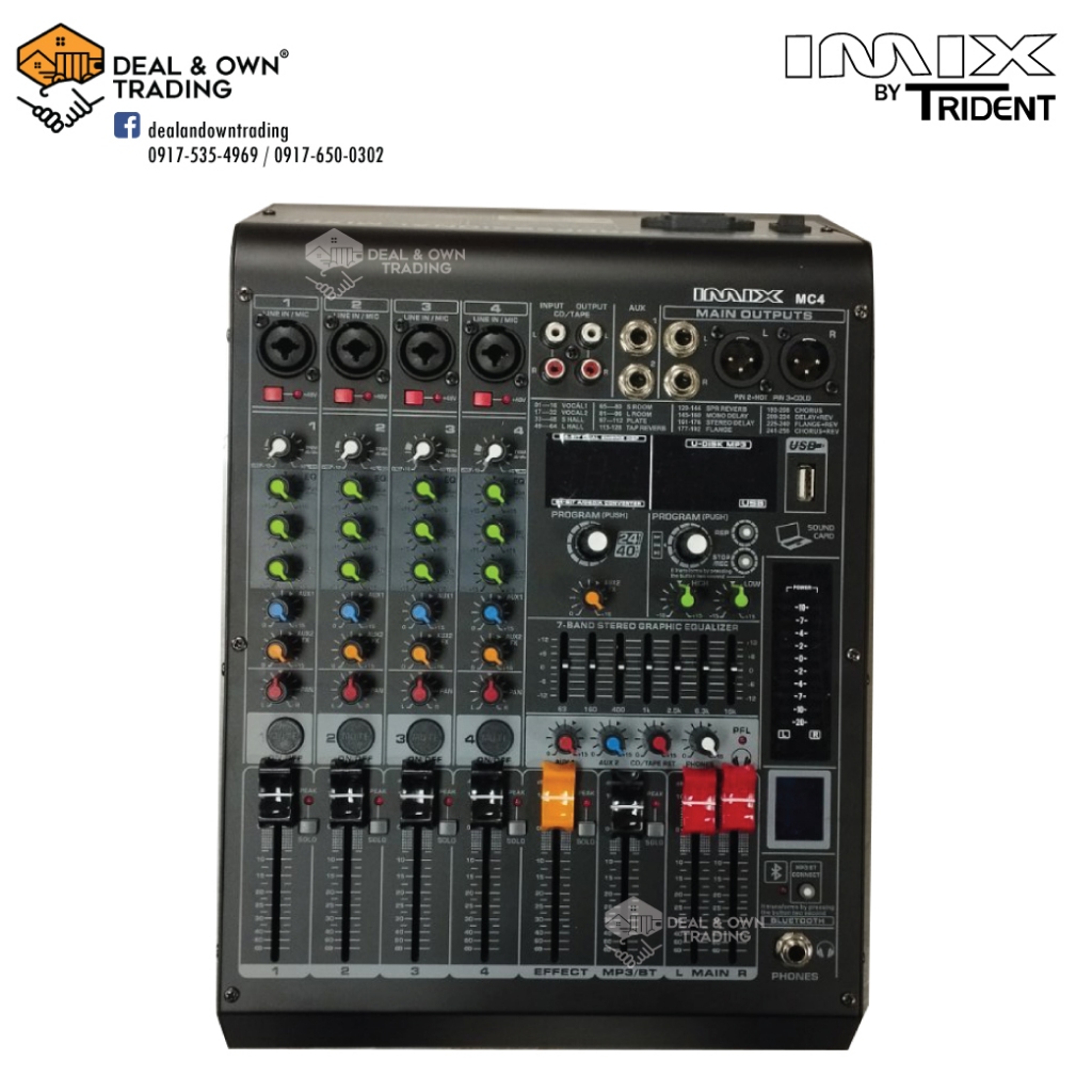 Imix/Trident MC4 4 Channel Passive Mixer | Shopee Philippines