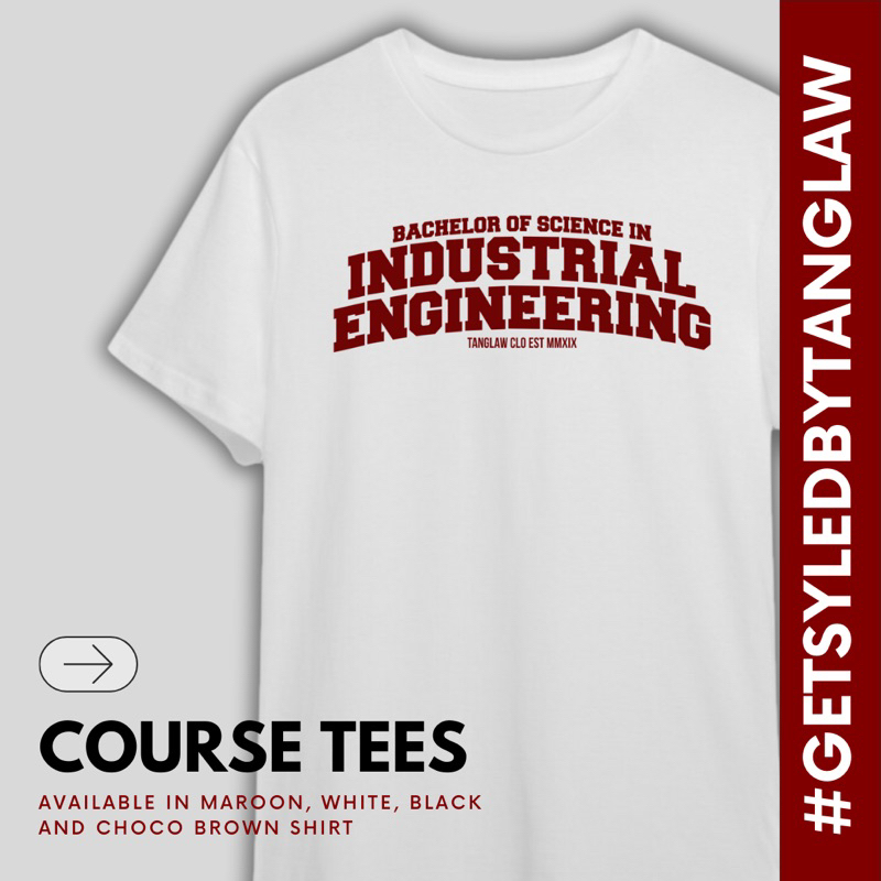 BS IE / BS Industrial Engineering - Tanglaw Course Tee | Shopee Philippines