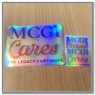 Hologram MCGI Cares Sticker Decals Decal for Car Tumbler Motorcycle ...