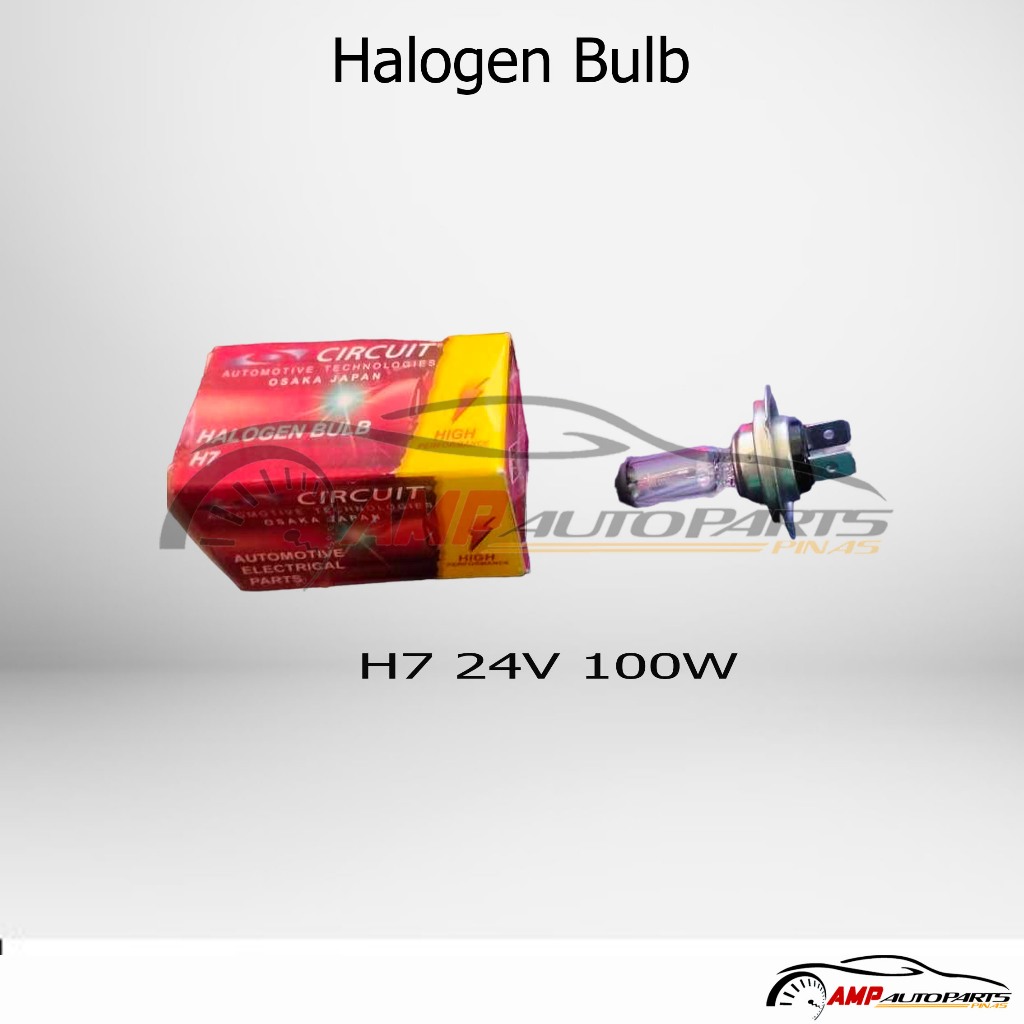 HALOGEN BULB H7 24V 100W | Shopee Philippines