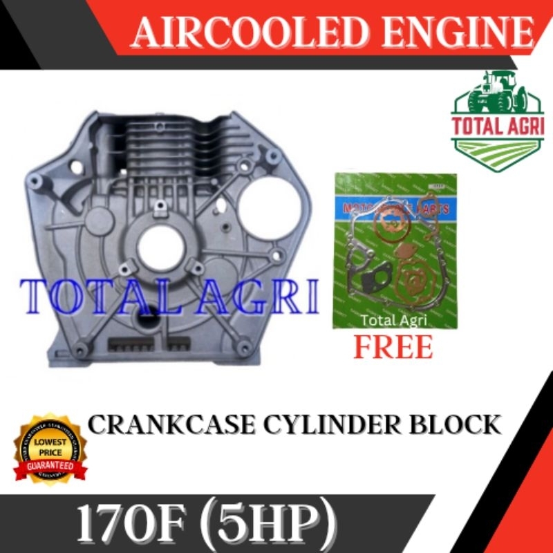Crankcase Cylinder Block With Free Overhauling Gasket 170F Aircooled ...