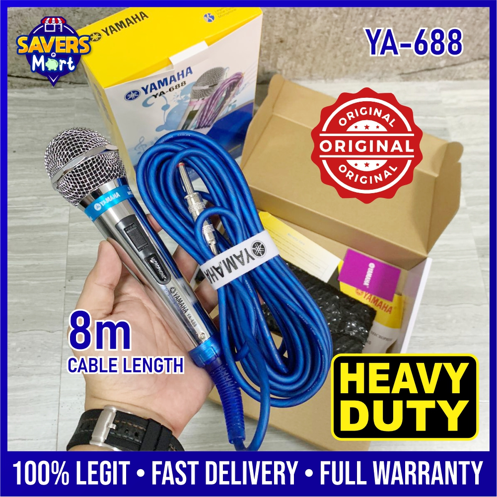 Original Yamaha YA-688 Professional Dynamic Microphone (8 Meters ...
