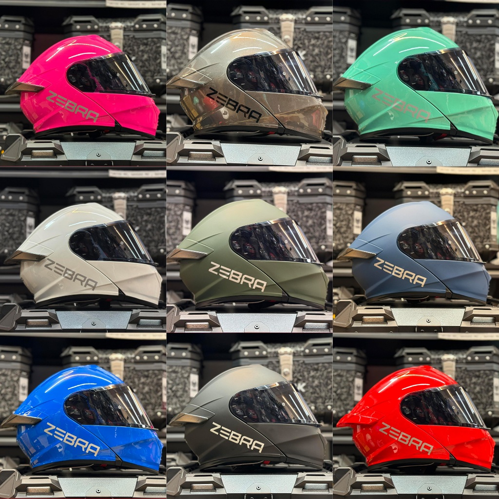 ZEBRA A113 RITZY PLAIN - MODULAR - DUAL VISOR - FREE CLEAR LENS ...