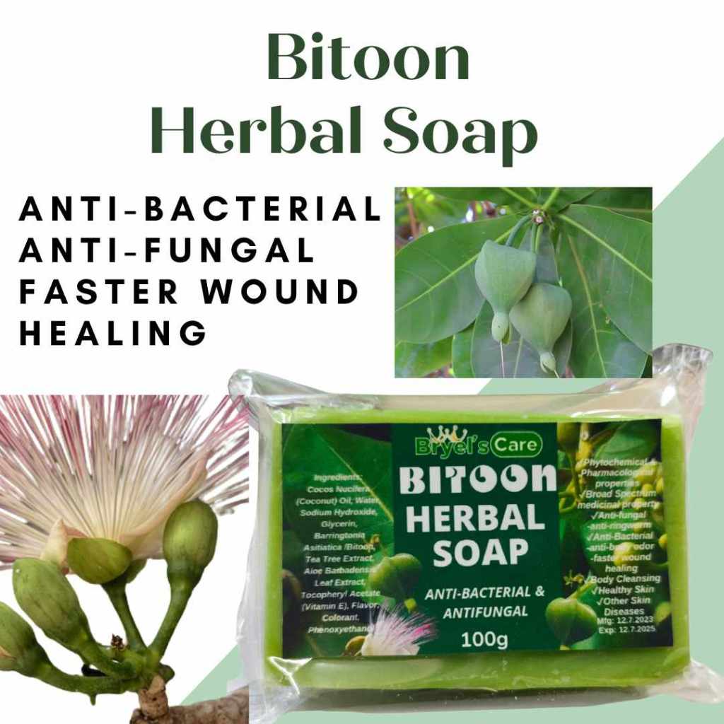 BITOON HERBAL SOAP ANTI-BACTERIAL HERBAL BODY SOAP Handmade Soap 100g ...